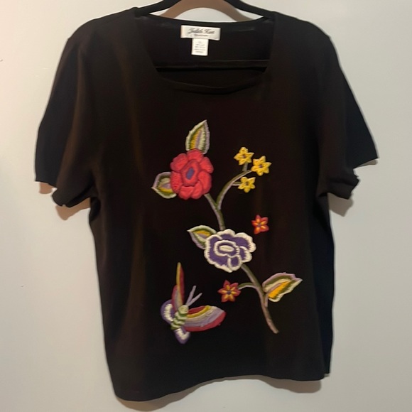 Judith Hart | Tops | Judith Hart Collection Sweater Womens Xl Black ...